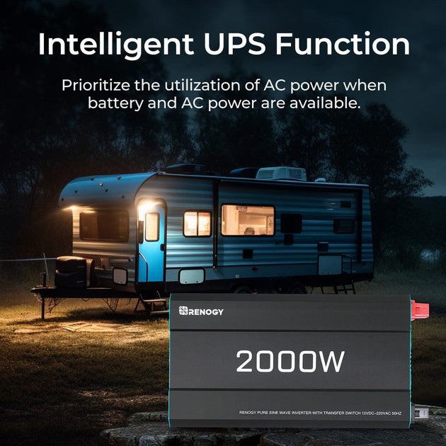 Renogy CORE 12V 2000W Pure Sine Wave Inverter with Transfer Switch – AussieOutbackStore