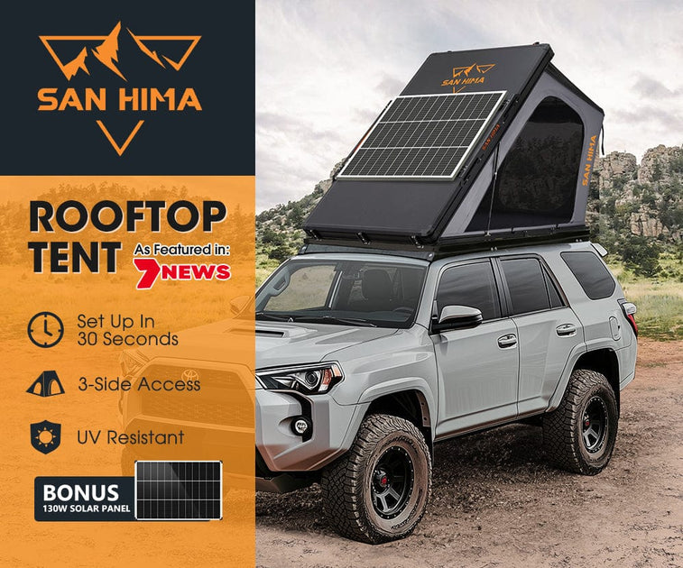 San Hima Kalbarri Gen 2 Lite Roof Top Tent Hardshell With Ladder + 130 – AussieOutbackStore