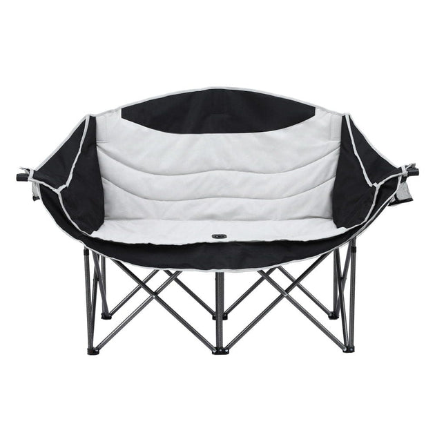 Double Folding Moon Chair – Portable 2-Seater Camping Chair (240KG Cap ...