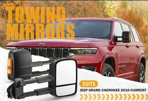 San Hima Extendable Towing Mirrors Gen1 For Jeep Grand Cherokee 2010-C ...