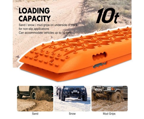 X-BULL 4WD Recovery Tracks 10T 2 Pairs/ Sand tracks/ Mud tracks/ Mount ...