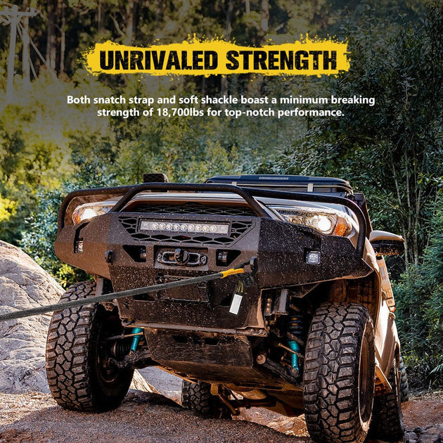Bunker Indust 4x4 Recovery Kit Kinetic Rope Soft Shackles Winch Dampen ...