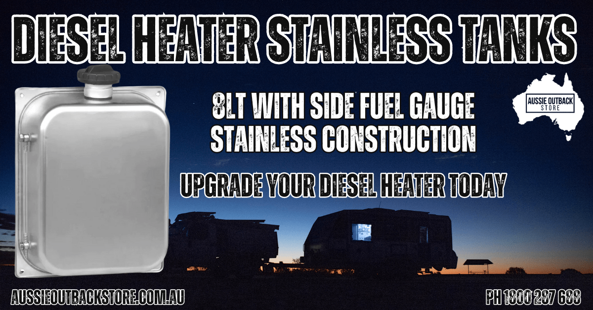 8L Stainless Steel Fuel Tank Diesel Heater – AussieOutbackStore