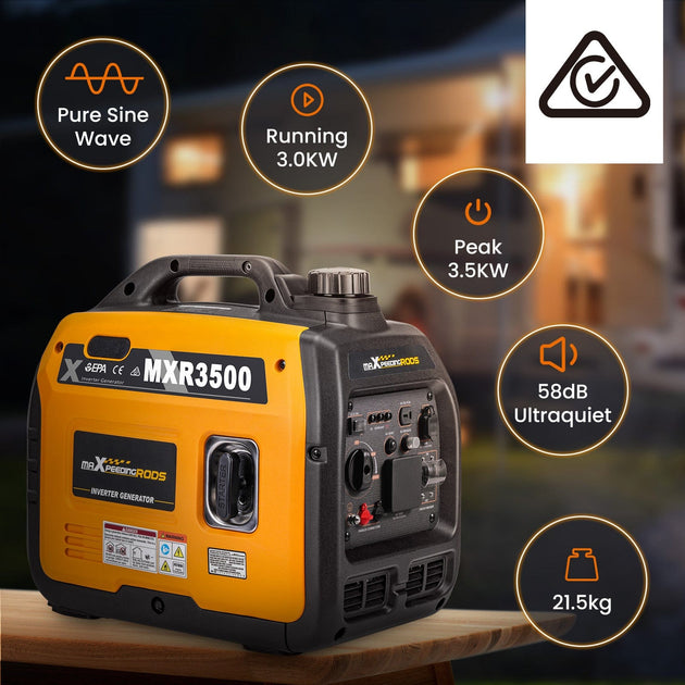 PRE ORDER Maxpeedingrods 3.5kw Super Quiet Portable Inverter Generator ...