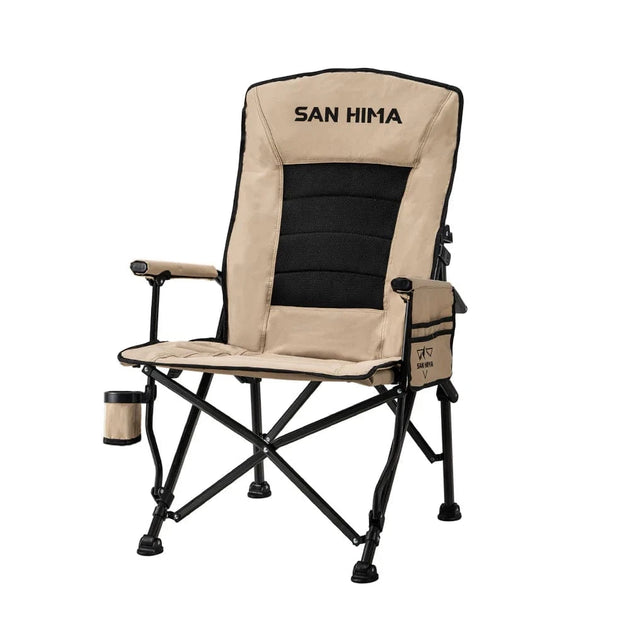 San Hima Folding Camping Chair Outdoor Portable Thick Padding Recliner ...