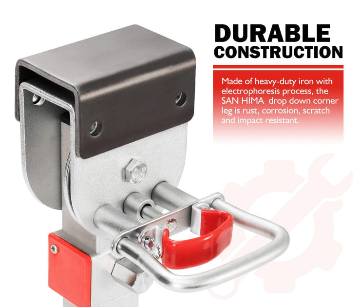 2x400mm Drop Down Corner Legs W/Handle Steel Base 1200LBS ...