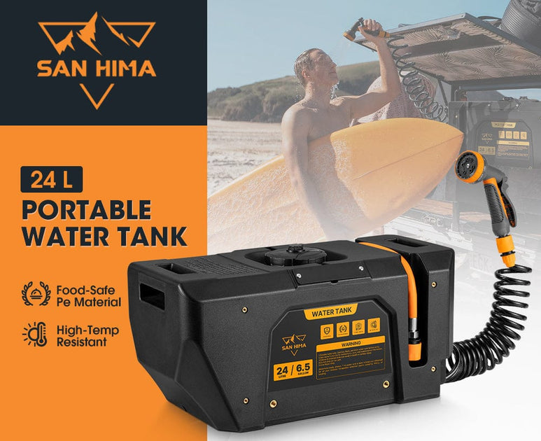 San Hima 24L Portable Water Tank – Battery Powered Pressurised System ...