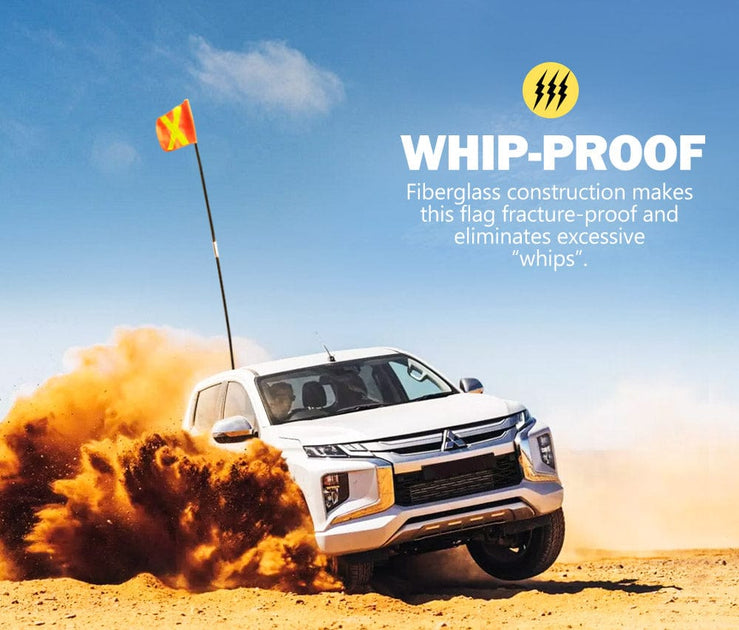 San Hima 4WD Recovery Sand Flag Safety Flag Simpson Desert Quick Conne ...